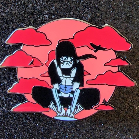 Boutique | Jewelry | 32 Naruto Red Blood Moon Akatsuki Clouds Hard ...